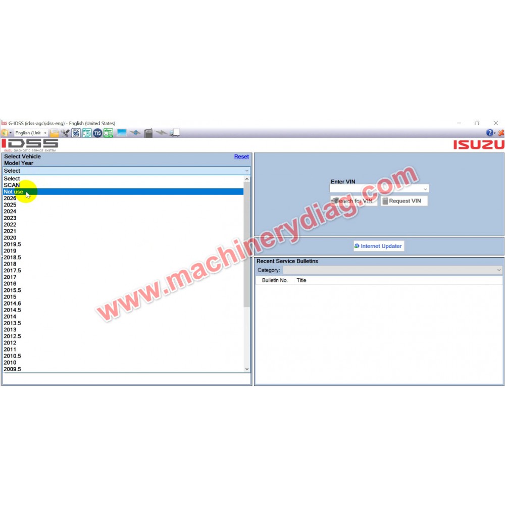 ISUZU G-IDSS Truck Diagnostic Software 2025.02 for Global